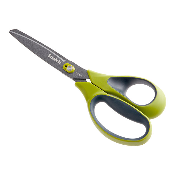 3M Scotch™ 8" Non-Stick Pointed Tip Right-Handed Unboxing Scissors with ...