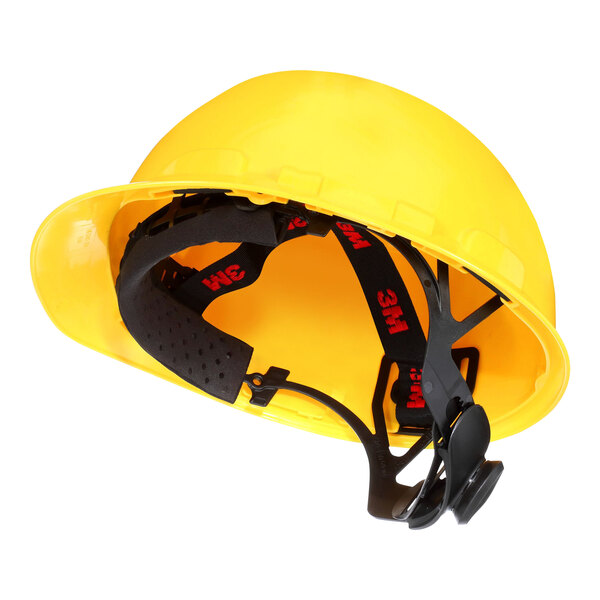 3M SecureFit™ Yellow Non-Vented Cap Brim Hard Hat with 4-Point Ratchet ...