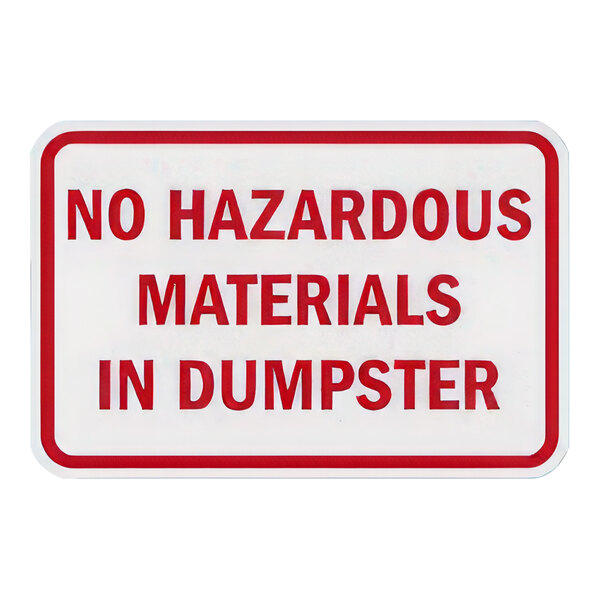 Lavex 18" x 12" High-Intensity Prismatic Reflective Aluminum "No ...