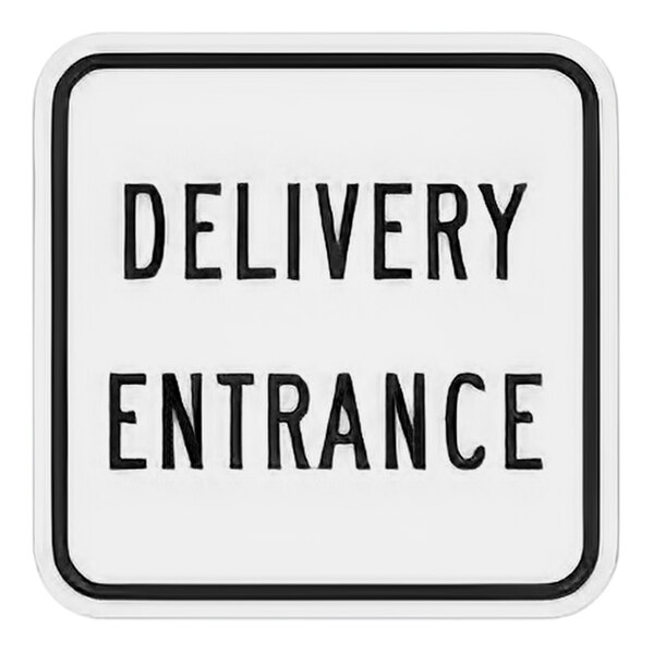 Lavex 12" x 12" High-Intensity Prismatic Reflective Aluminum "Delivery ...