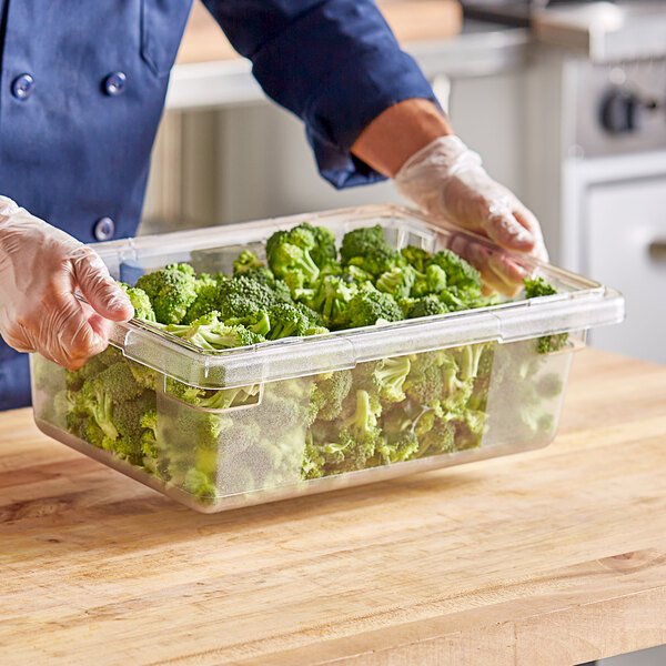 Choice 18" x 12" x 6" Clear Polycarbonate Food Storage Box