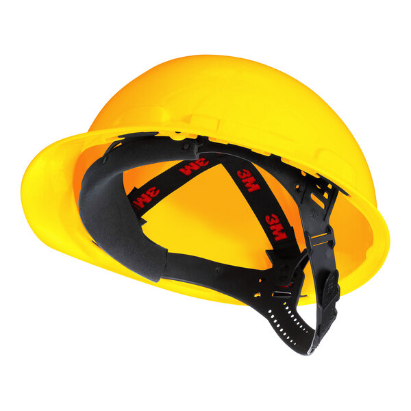 3M Yellow Vented Cap Brim Hard Hat with Pin-Lock Adjustment 70007082889