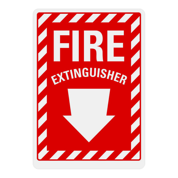 Lavex 14" x 10" Engineer-Grade Reflective Adhesive Vinyl "Fire ...