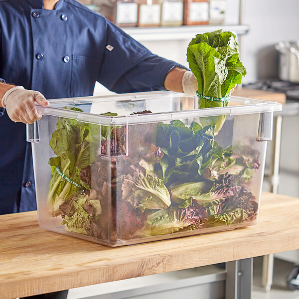 Choice 26" x 18" x 15" Clear Polycarbonate Food Storage Box
