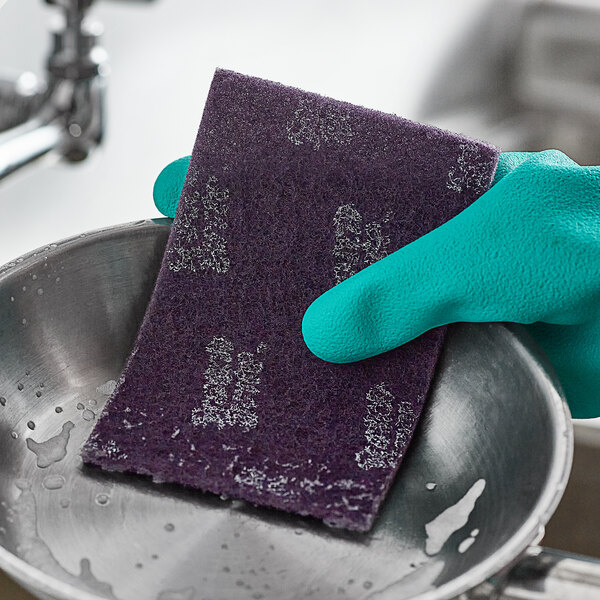 3M Scotch-Brite™ 70007029054 6" x 3 7/8" x 1/4" Extreme Scrub Scouring ...