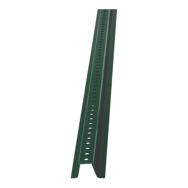 Lavex 8' 2 lb. Green Enamel Steel U-Channel Post for Parking Lot Sign