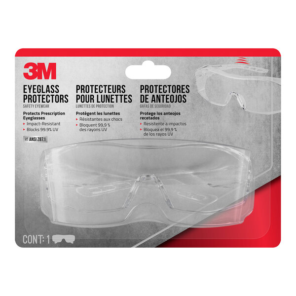 3M Scratch-Resistant Eyeglass Protector with Clear Frame and Clear Lens ...
