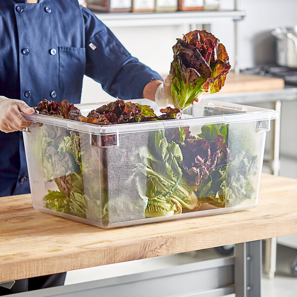 Choice 26" x 18" x 12" Clear Polycarbonate Food Storage Box