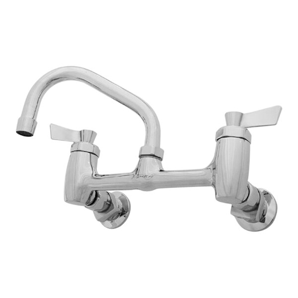 Fisher 32530 Wall-Mount Faucet with Full-Flow Aerator, 12" Swing Nozzle ...
