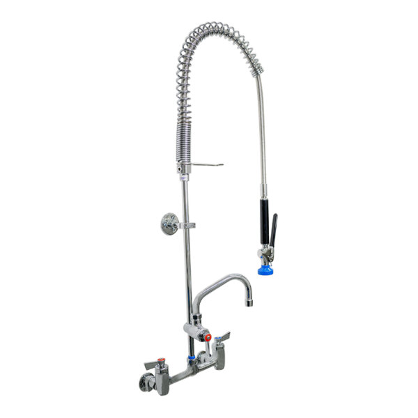 Fisher 34350 Wall-Mount Pre-Rinse Faucet with Add-On Faucet, 12" Wall ...