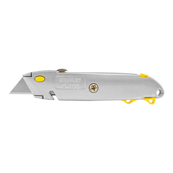 Stanley Quick-Change 8 1/2" Steel Retractable Utility Knife with 3 ...