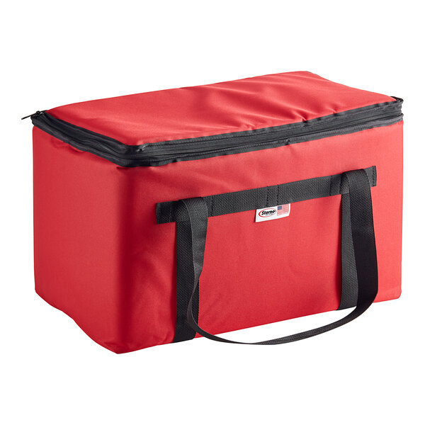 Sterno Customizable 22" x 13" x 14" 3XL Red Nylon Insulated Space Saver ...