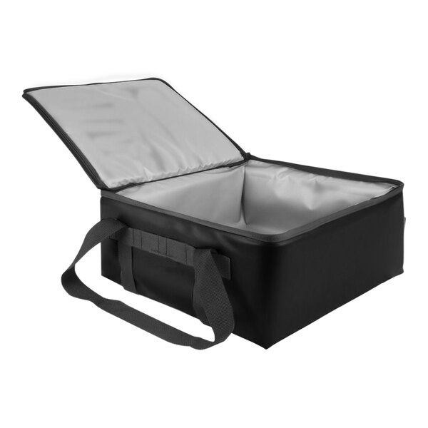 Sterno Customizable 16" x 16" x 8" Large Black Vinyl Insulated Premium ...