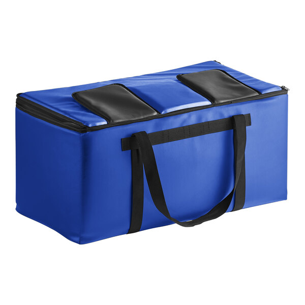 Sterno Customizable 30" x 15 1/2" x 14" Royal Blue Vinyl Insulated ...