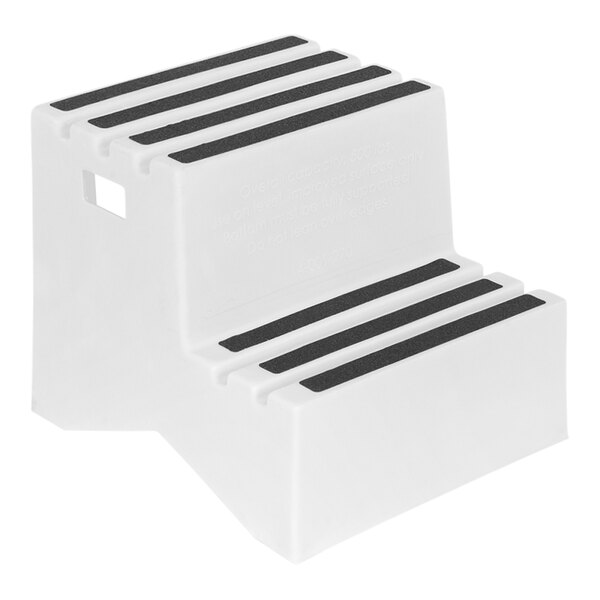 Vestil Marine White Polyethylene Two-Step Step Stool VST-2-WT - 500 lb ...