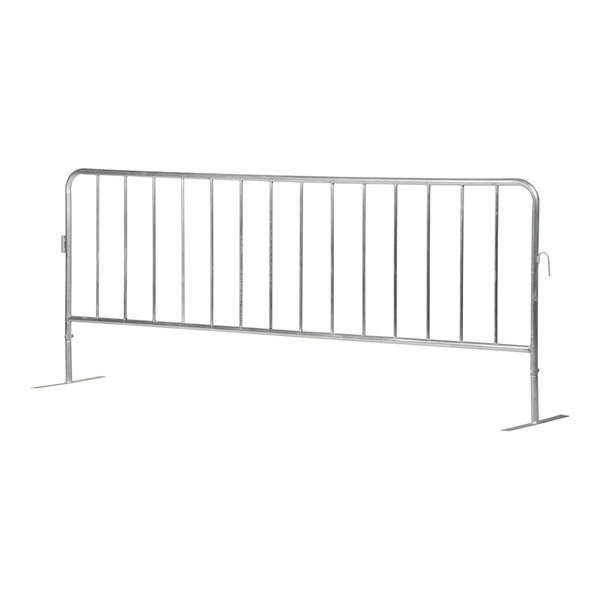Vestil Heavy-Duty Galvanized Steel Crowd Control Barrier with Flat Feet ...