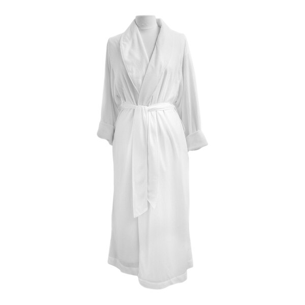 Telegraph Hill White Waffle Double Layer Bath Robe