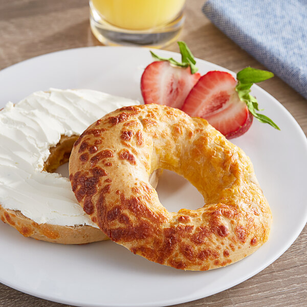Just Bagels Frozen Authentic New York Jalapeno Cheddar Bagel 4 oz. - 48 ...