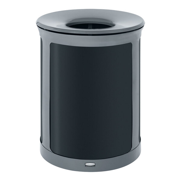 Rubbermaid Enhance 2172849 23 Gallon Pearl Gray Round Single Stream ...