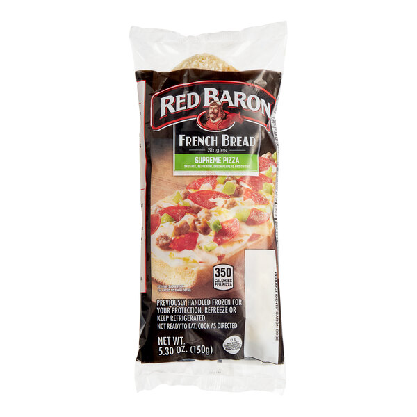 Red Baron Individually Wrapped Supreme French Bread Pizza - 24/Case