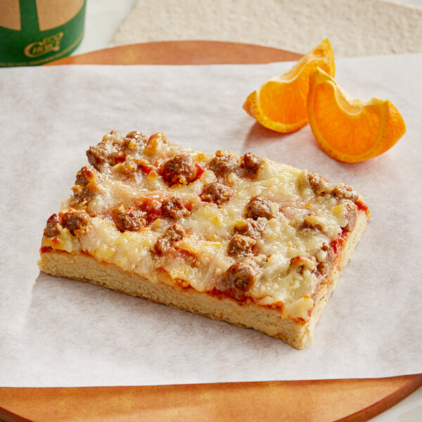 Tony's Whole Grain Turkey Sausage Breakfast Pizza Square 5" - 128/Case