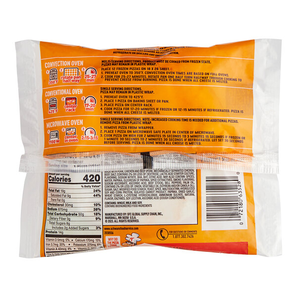 Tony's Individually Wrapped Deep Dish Supreme Pizza 5" - 24/Case