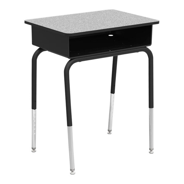 Virco 785 Series 785MBB 24" x 18" x 23"-31" Set of 2 Char Black ...