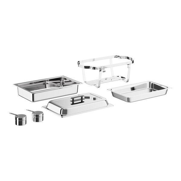 Choice Economy 8 Qt. Full Size Stackable Stainless Steel Chafer