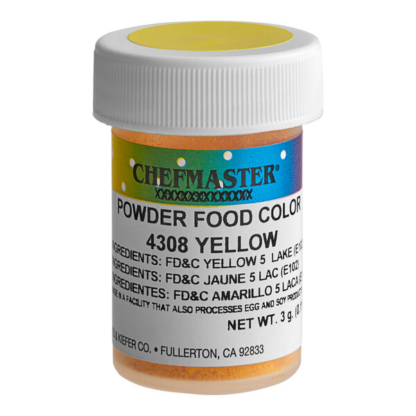 Chefmaster Yellow Dry Powder Food Color 3 Gram