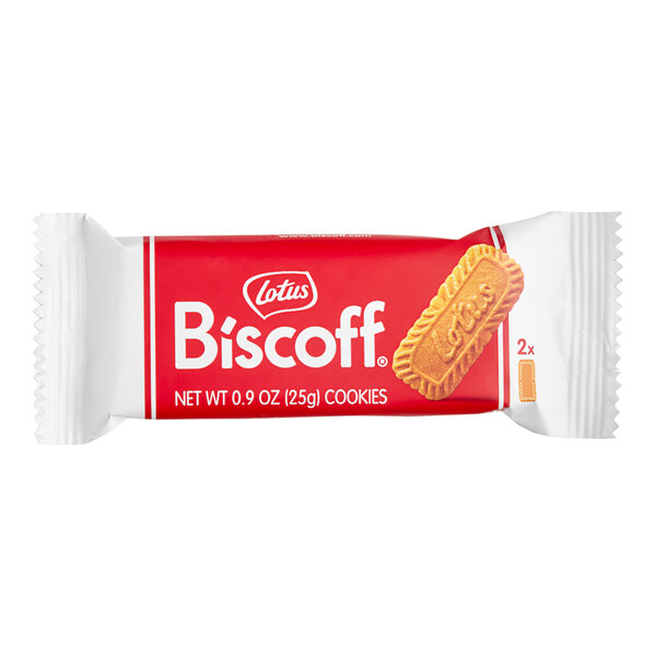 Lotus Biscoff 2-Count Individually Wrapped Cookie Pack - 60/Case
