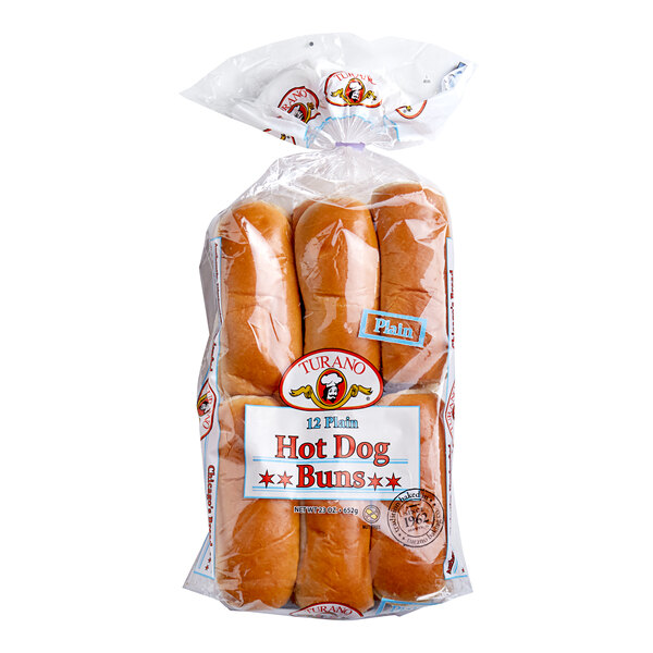 Turano Hot Dog Bun 1.9 oz. - 144/Case