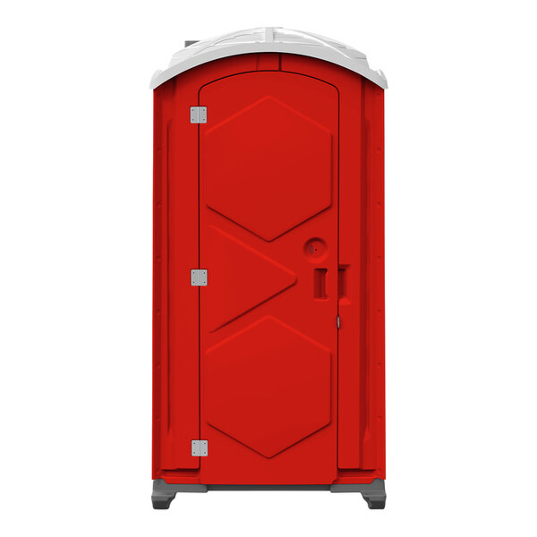 J & J Echo One ET701101X2208 Red Portable Restroom - Assembled