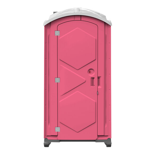 J & J Echo One ET701101X2008 Pink Portable Restroom - Assembled