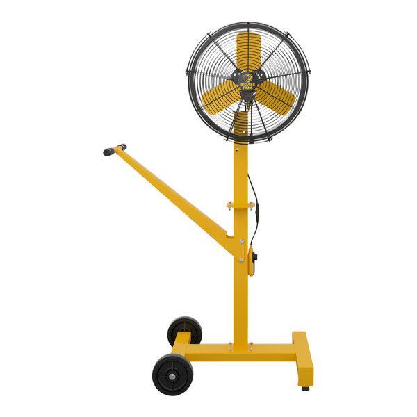 Big Ass Fans AirEye 20" Yellow Pedestal / Low Rider Fan - 120V, 1/3 hp