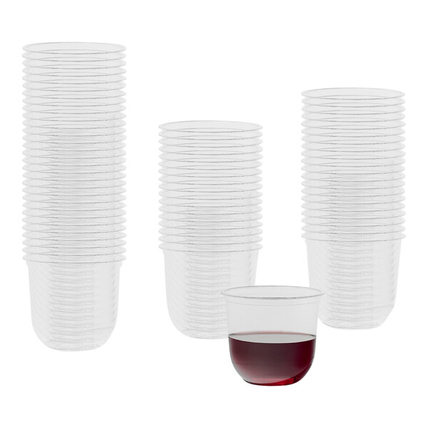 Tossware Natural 6 oz. Plant-Based PLA Plastic Rounded Bottom Arc Cold ...