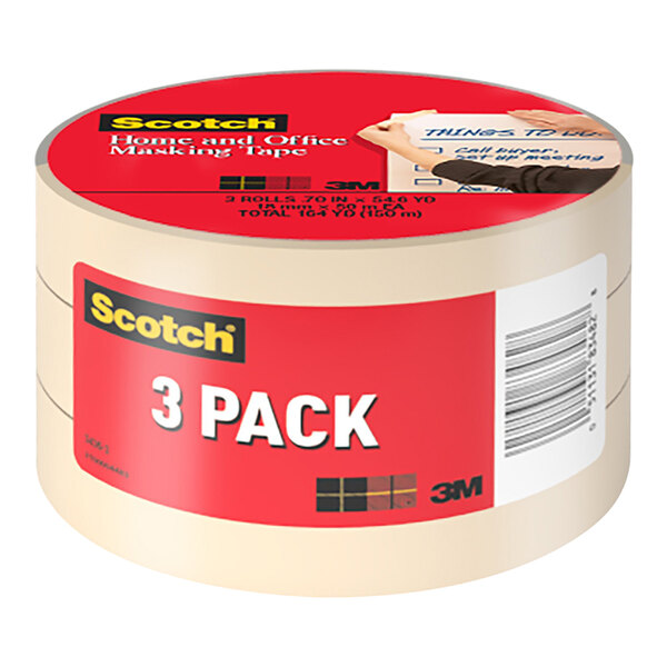 3M Scotch™ 0.70" x 54 5/8 Yard Home and Office Masking Tape 70006951472 ...