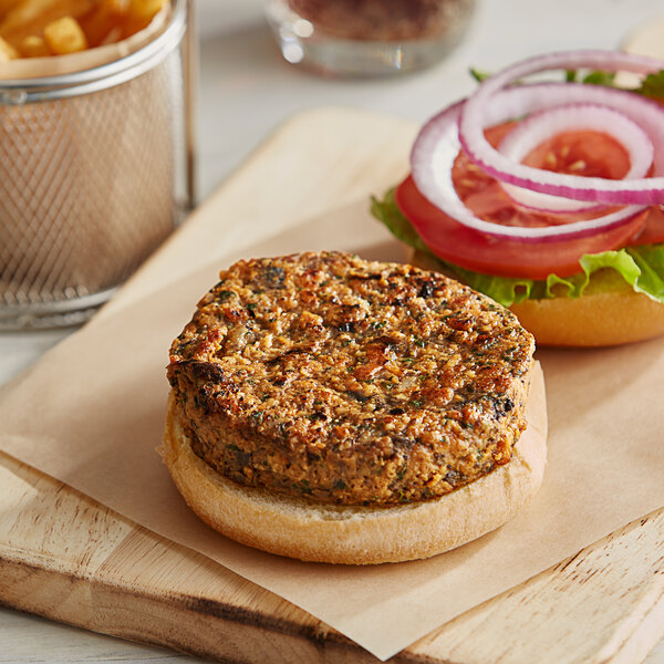 Abbot's 4 oz. Plant-Rich Vegan Whole Burger - 24/Case