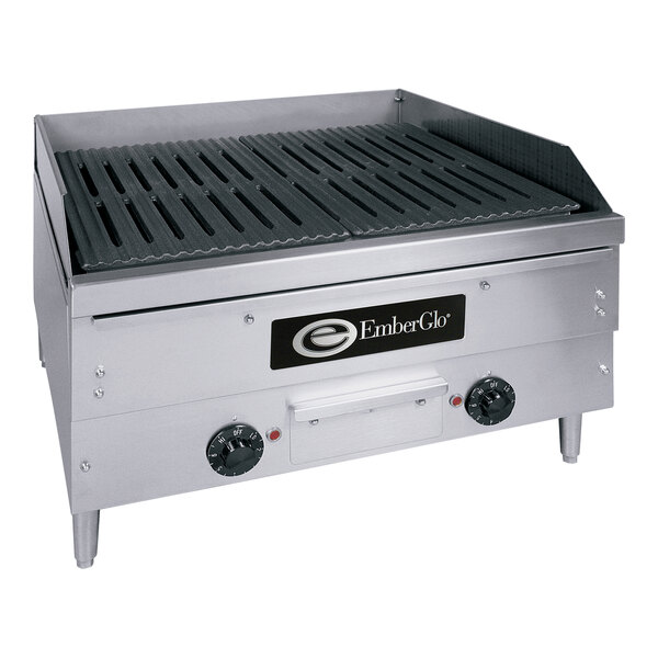 EmberGlo 5700200 E2424 24" Electric Countertop Charbroiler - 240V, 1 ...