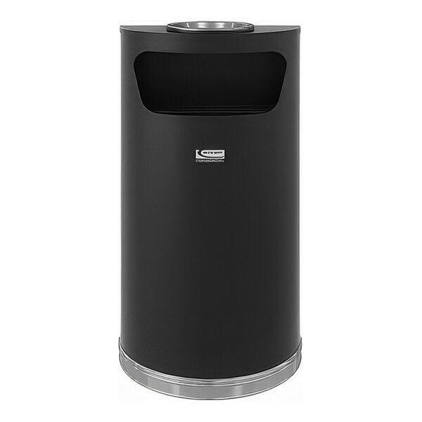 Suncast MTCRES901BKS 9 Gallon Indoor / Outdoor Half Round Steel ...