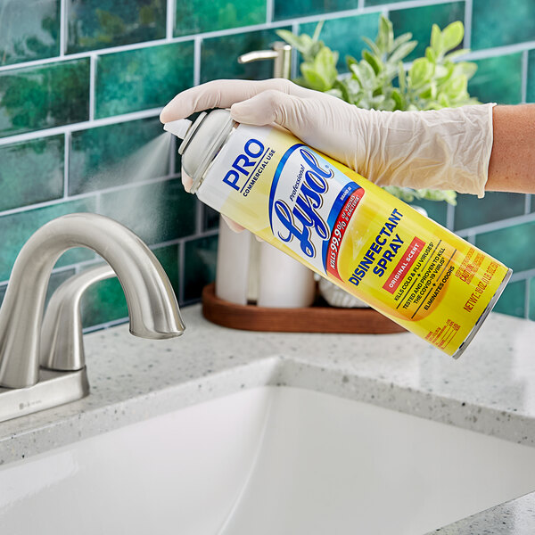Lysol RAC04650CT 19 oz. Original Scent Disinfectant Spray - 12/Case