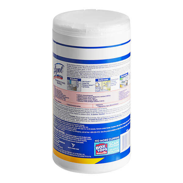 Lysol 80-Count Lemon and Lime Blossom Scent Disinfecting Wipes