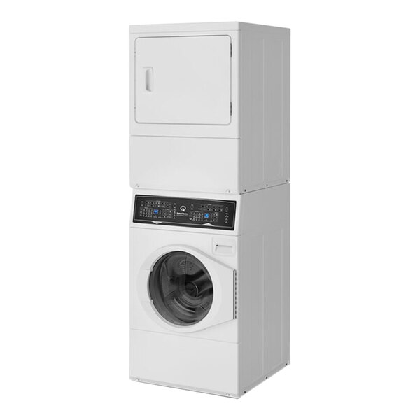 Speed Queen SF7008WG Stacked 3.5 cu. ft. 27" Front Load Electric Washer ...