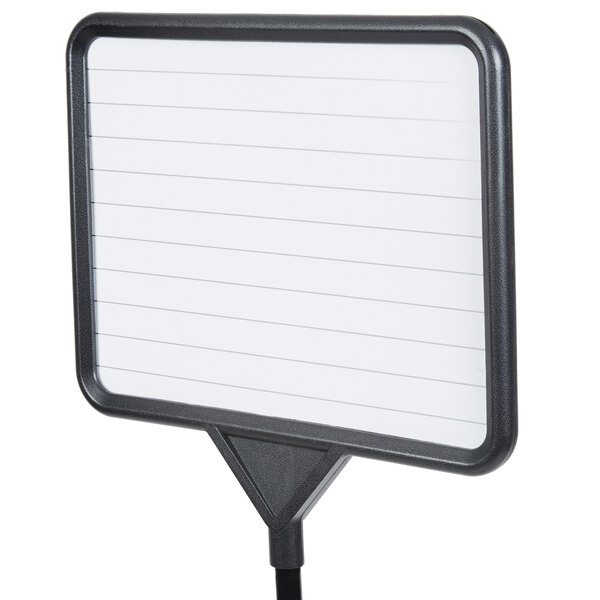 Aarco PFS1114 Black 54" Changeable Poster Sign with 12 Messages