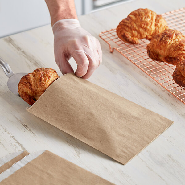1 lb. 9 1/4" x 6 3/4" Customizable Kraft Gourmet Bag - 1000/Case