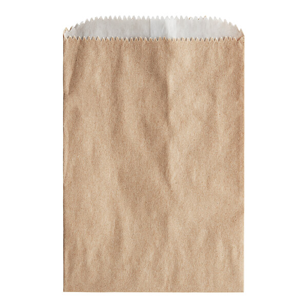 1/4 lb. 6 3/4" x 4 3/4" Customizable Kraft Gourmet Bag - 1000/Case