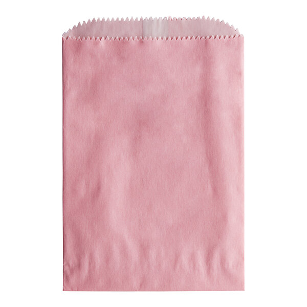 1/4 lb. 6 3/4" x 4 3/4" Customizable Pink Gourmet Bag - 1000/Case