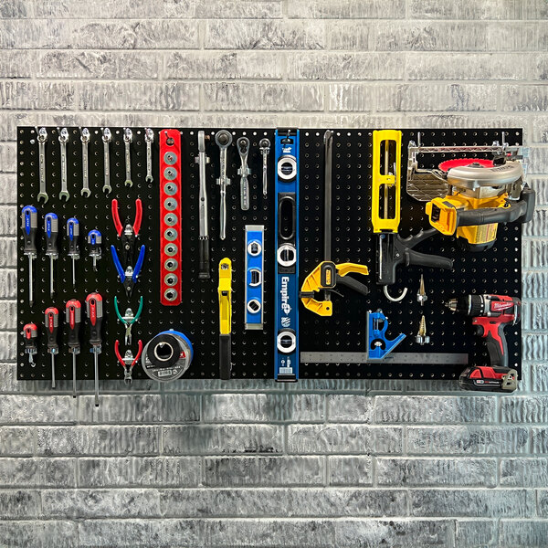 Triton Products Wall Ready 24" x 42" Black High-Density Fiberboard ...