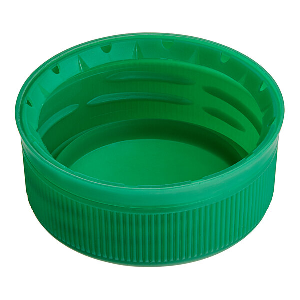 Dark Green Unlined Tamper-Evident Cap for HPP Juice Bottles - 100/Pack
