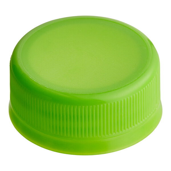 Lime Green Unlined Tamper-Evident Cap for HPP Juice Bottles - 100/Pack
