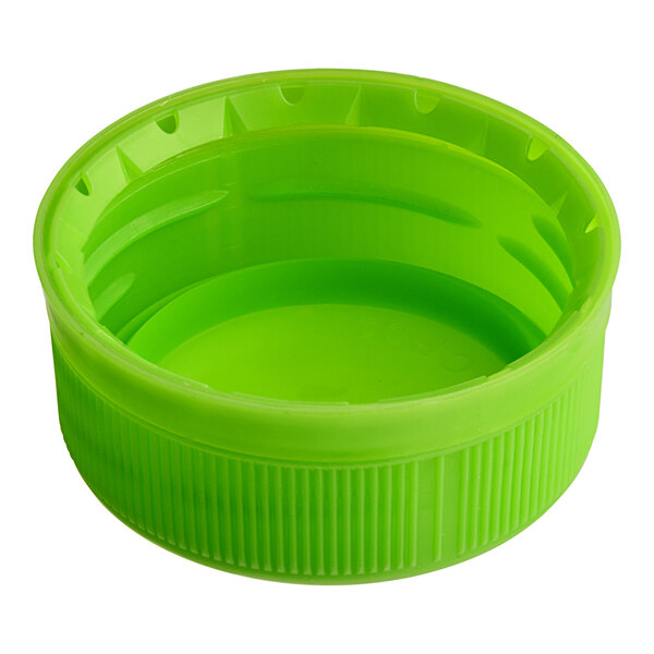 Lime Green Unlined Tamper-Evident Cap for HPP Juice Bottles - 100/Pack